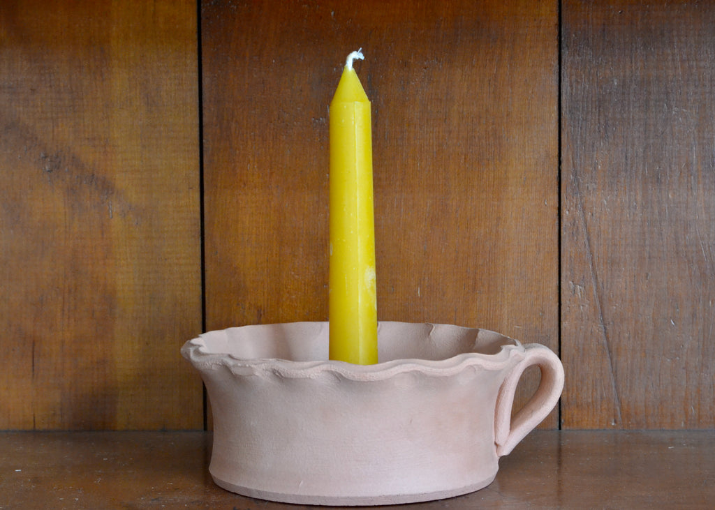 Short Traditional Beeswax Taper Candle – Quittner