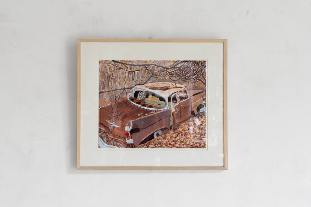 "Delbert Cushman's Studebaker" by Barbara Beebe (1998) – Quittner